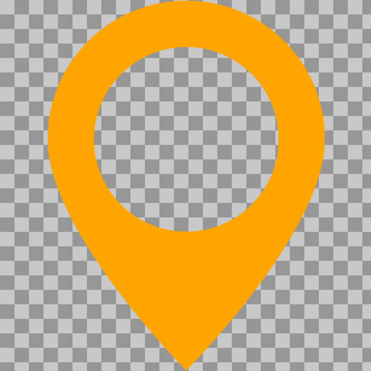 Orange Location Pin Icon PNG | Free Map Marker Download